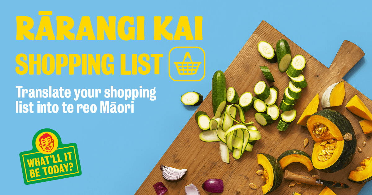 Rārangi Kai | Shopping List | Four Square